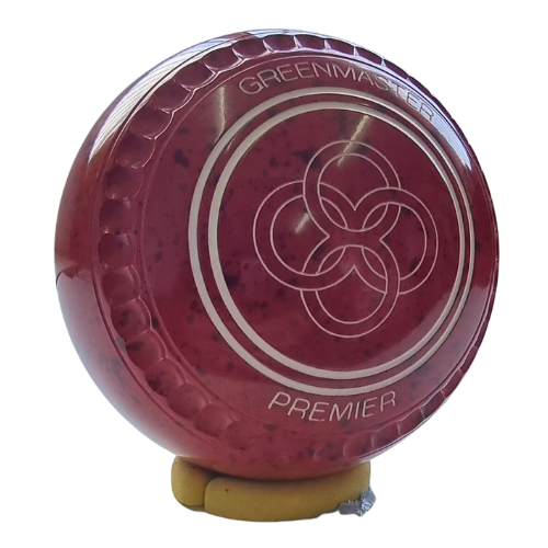 Greenmaster Premier Size 1 Cherry Red - Gripped | hunterbowls (NZ)